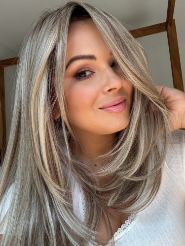 Rootbeer Float blonde premium Belle Tress 50cm mono topper syntetyczny ...
